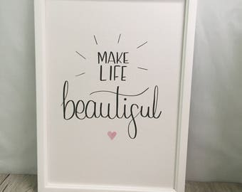 Make life beautiful | Etsy