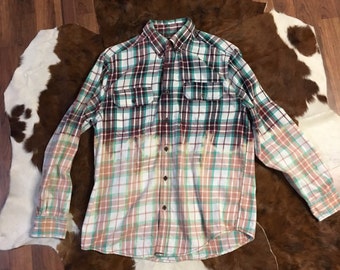 Bleached flannel | Etsy