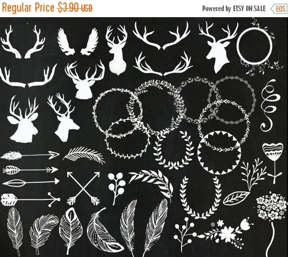 40%OFF Chalkboard wedding clipart:CHALKBOARD CLIP by ChiliPapers