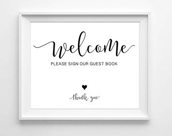 Guest book sign | Etsy