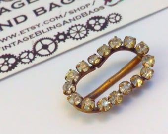 Vintage Rhinestone Belt Buckle Rhinestone closures.
