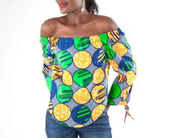 African print blouse | Etsy