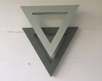 Items similar to Geometric Triangle Wall Stencil on Etsy