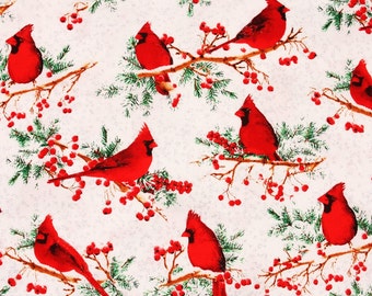 cardinal bird fabric – Etsy