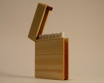 Wooden cigarette box | Etsy