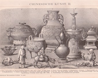 Vintage chinese art | Etsy