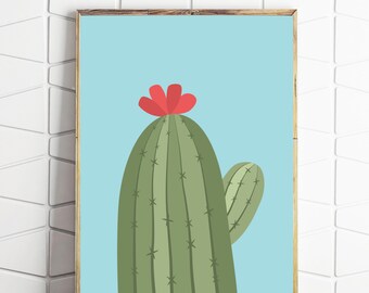 Cactus poster | Etsy