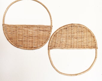 Flat wall basket | Etsy