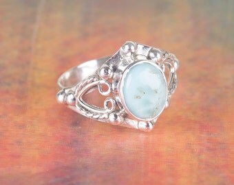 Larimar ring | Etsy