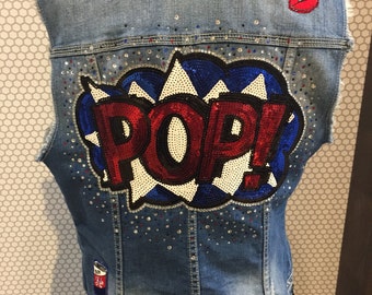 Custom denim jacket | Etsy