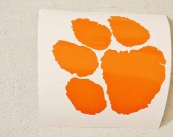 Clemson paw print | Etsy