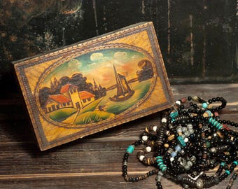 Rustic jewelry box | Etsy