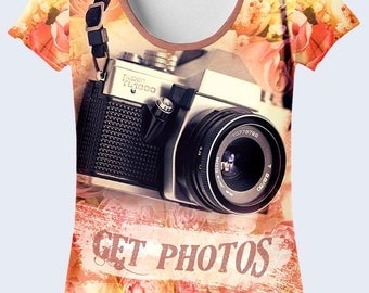 Camera tee shirt | Etsy