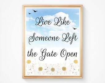 Left the gate open | Etsy