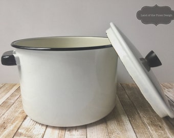 White enamelware | Etsy