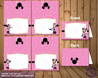 Minnie food labels | Etsy