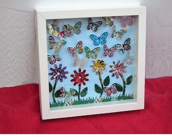 Butterfly shadow box | Etsy
