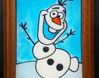 Elsa stained glass | Etsy