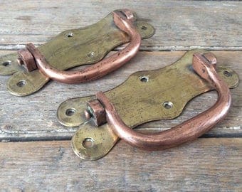 Brass trunk handles | Etsy
