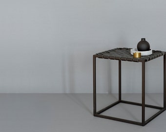 Leather top table | Etsy