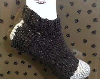 Silver glitter socks | Etsy