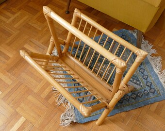 Bamboo magazine rack | Etsy