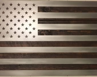 Rustic metal flag | Etsy