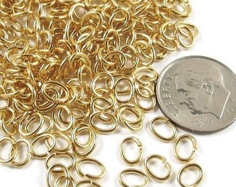 200 TierraCast Medium Oval Jumprings 4mm x 6mm 20 g 20 gauge