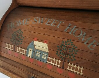 Wooden bread box | Etsy