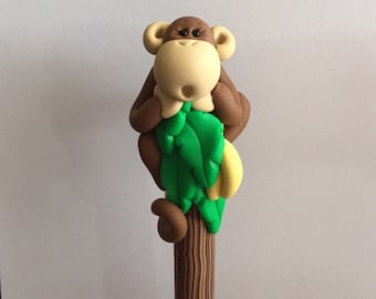 Polymer clay monkey | Etsy