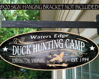 Duck hunting sign | Etsy