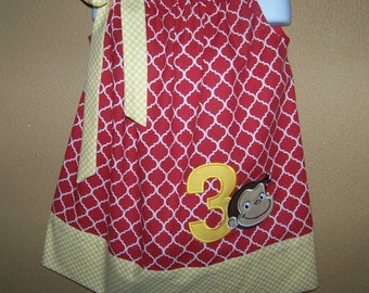 Curious george dress | Etsy