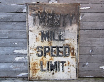 Vintage road sign | Etsy