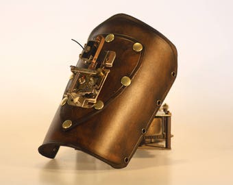 Handmade Steampunk Leather Leg Brace