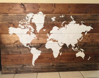World map vinyl | Etsy