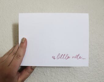 Just a little note | Etsy