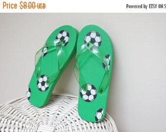 Football flip flops | Etsy