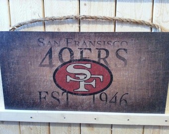 49ers wood sign | Etsy