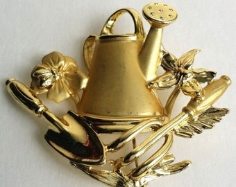 Watering can brooch | Etsy