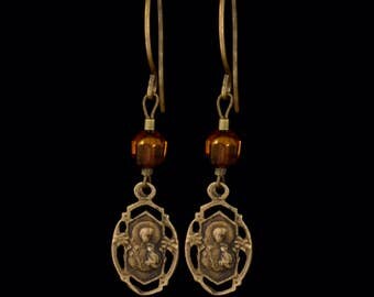 Catholic earrings | Etsy