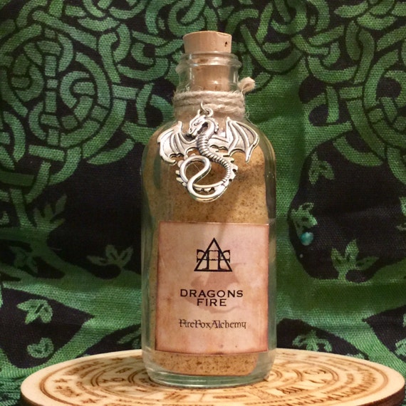 DRAGON'S FIRE:Fire Salt for Protection Banishing