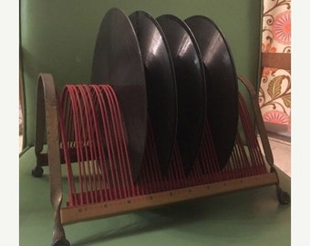 Wire record rack | Etsy