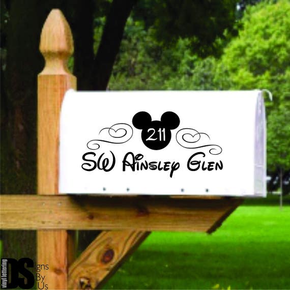 Disney Mailbox Decal