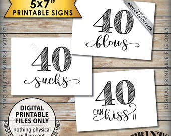 40 sucks | Etsy