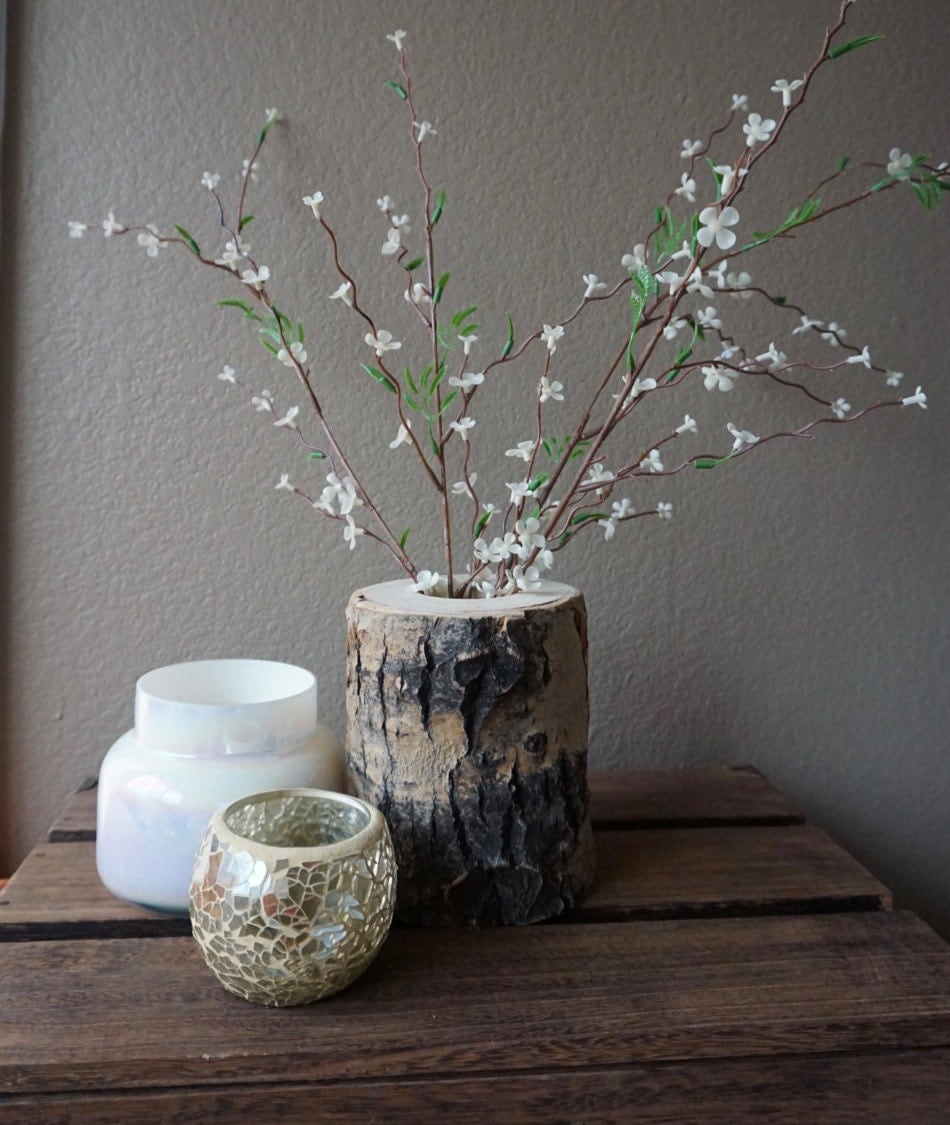Colorado Aspen Wood Tree Vase Wedding Decor Home Decor