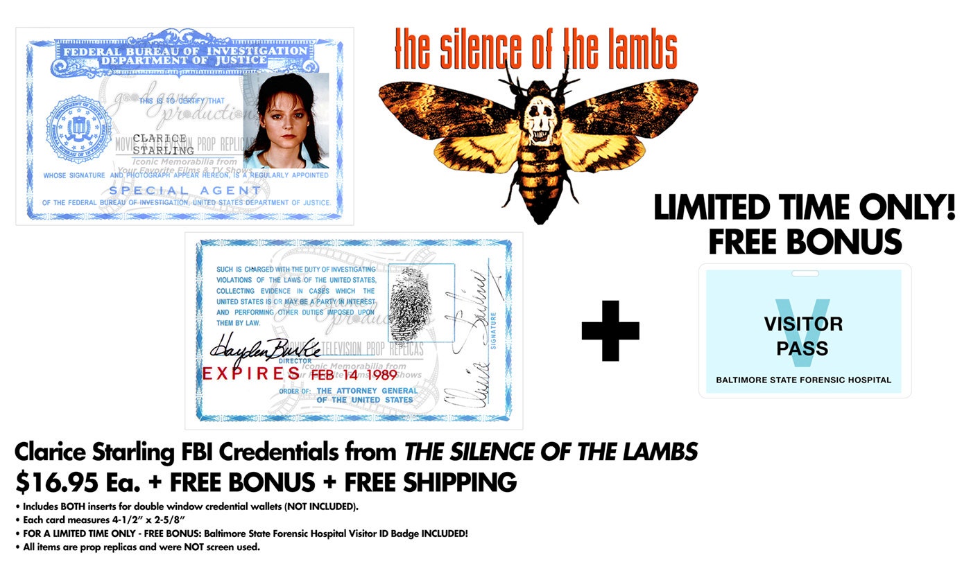 Silence of the Lambs Clarice Starling Jodie Foster FBI