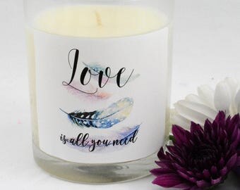 Bohemian candle | Etsy