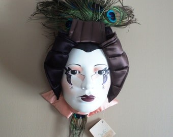 Geisha mask | Etsy