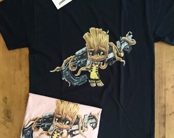 Baby groot shirt | Etsy