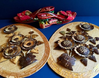 Coconut shell flower | Etsy